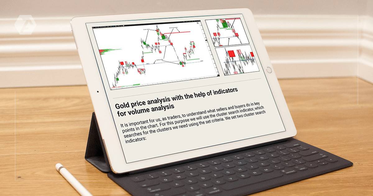 Gold price analysis with the help of indicators for volume analysis