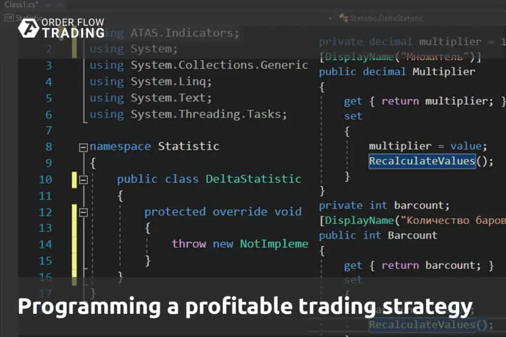 Programming a profitable trading strategy | ATAS