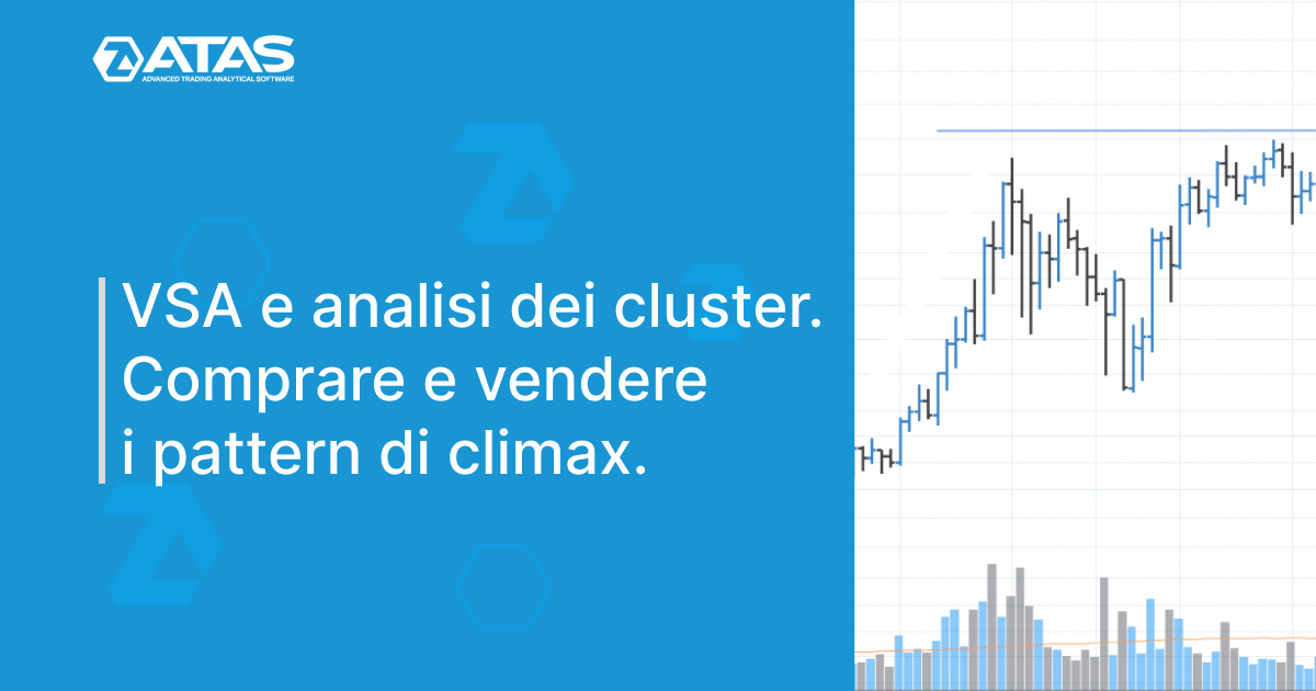 VSA e analisi dei cluster. Comprare e vendere i pattern di climax. | ATAS